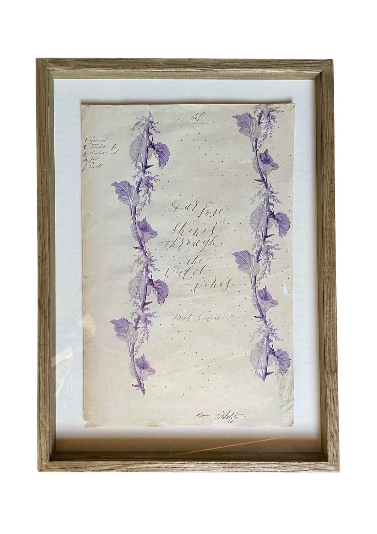 Violet Vines - The Originals - Calligraphy Collection – Print~Sisters